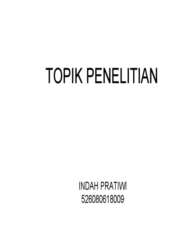 Indah Pratiwi PPT Penelitian | PDF