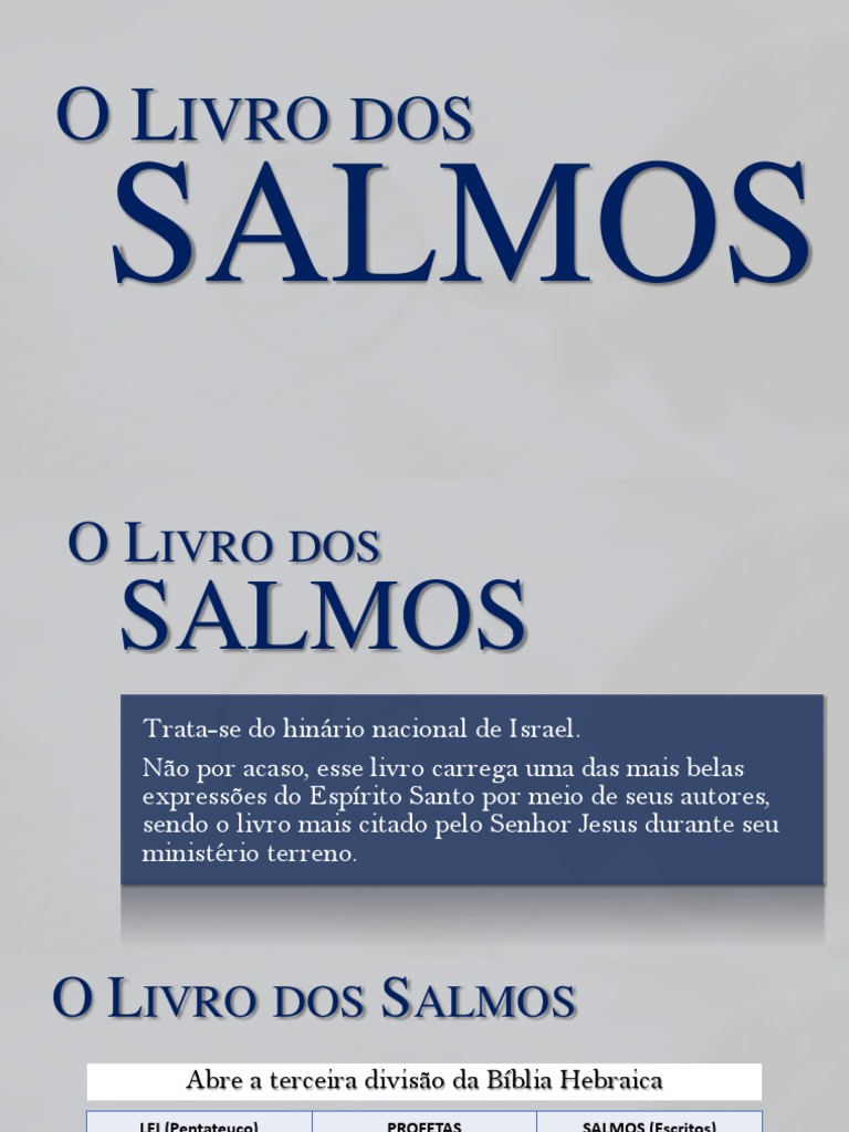 Livro dos Salmos | PDF