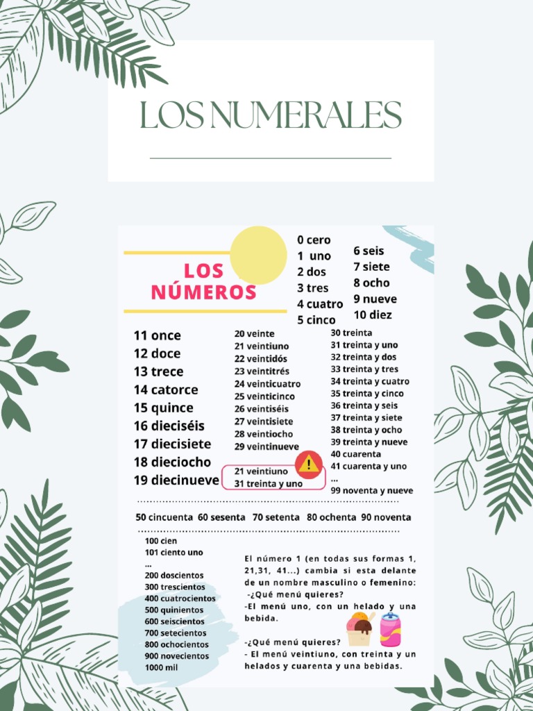 los numerales | PDF