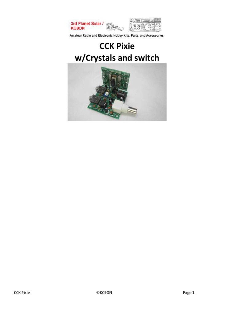 CCK Pixie Assembly Full | PDF | Capacitor | Electrical Connector