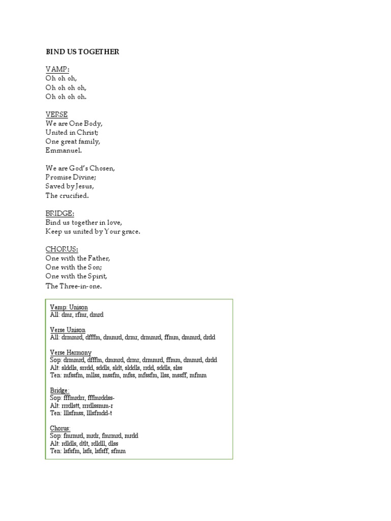 Christian Unity Hymn | PDF