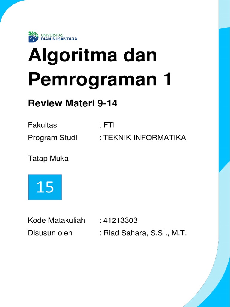 Review Algoritma & Pemrograman | PDF