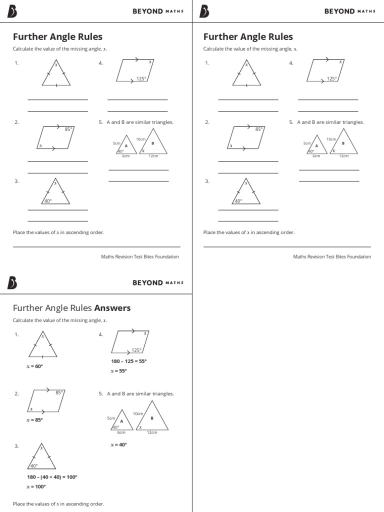30 Further Angle Rules | PDF