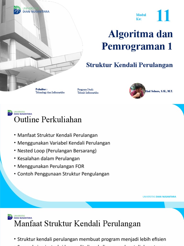 Struktur Kendali Perulangan dalam Pemrograman | PDF | Metode & Bahan ...