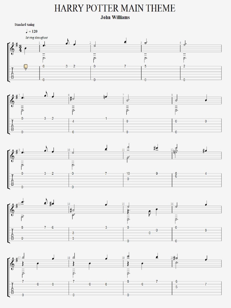 Harry Potter Main Theme | PDF