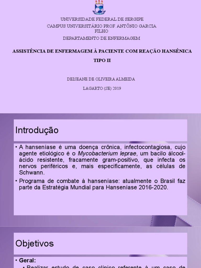Cuidados de Enfermagem em Hanseníase Tipo II | PDF | Lepra | Dor