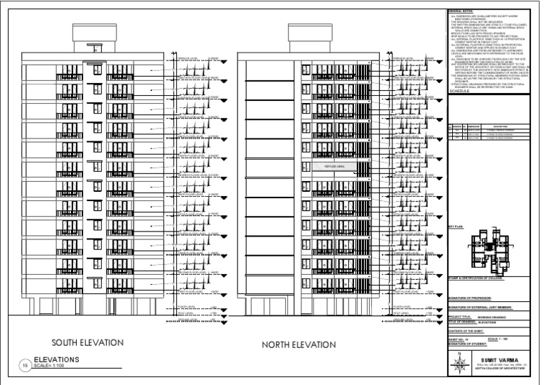 Elevation North, South | PDF | Plaster | Building Materials