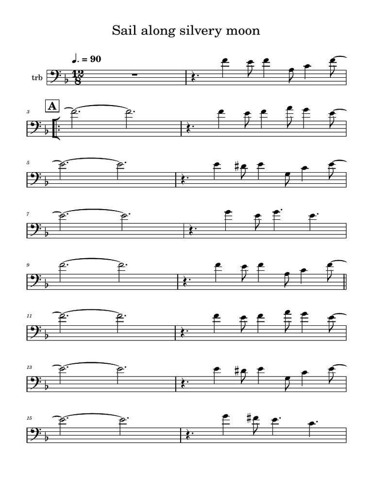 Sail Along Silvery MoonTrb | PDF