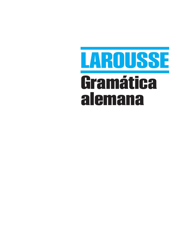 gramatica-alemana | PDF | Verbo | Adjetivo