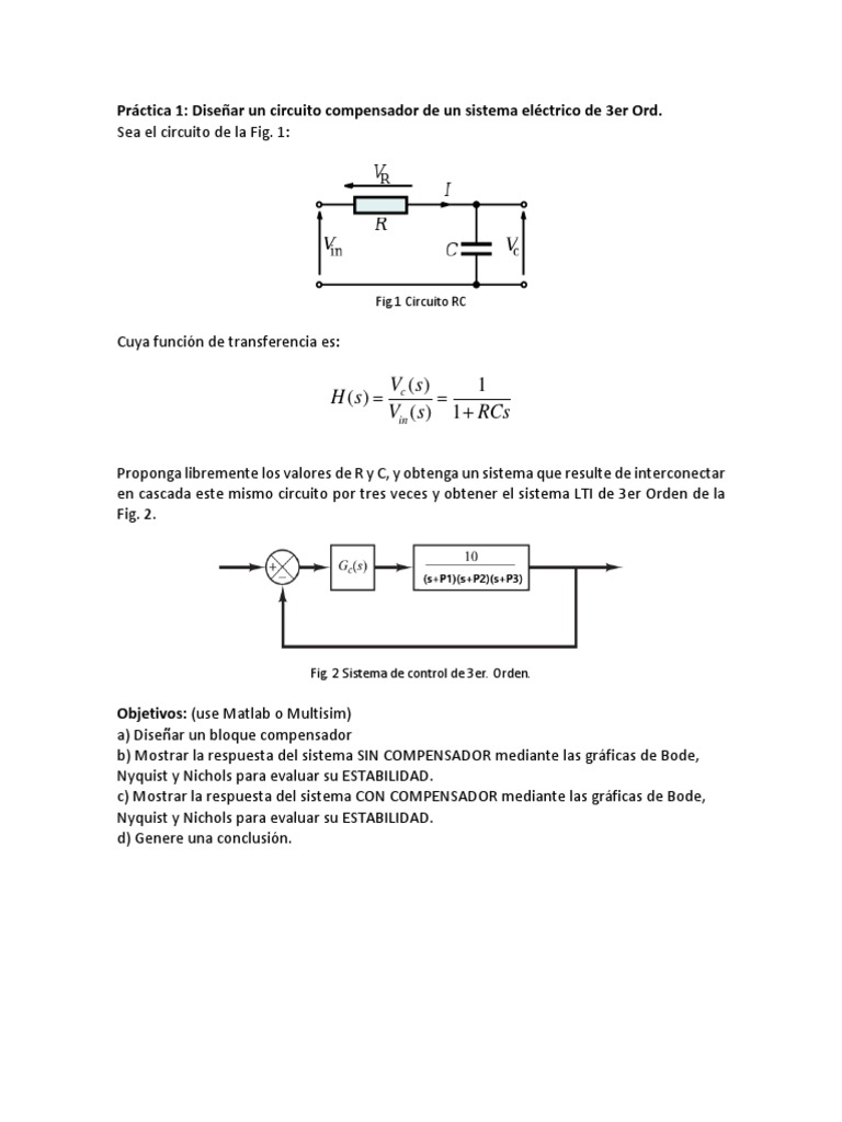 Prácticas de Control DSL | PDF | Amplificador operacional | Red eléctrica