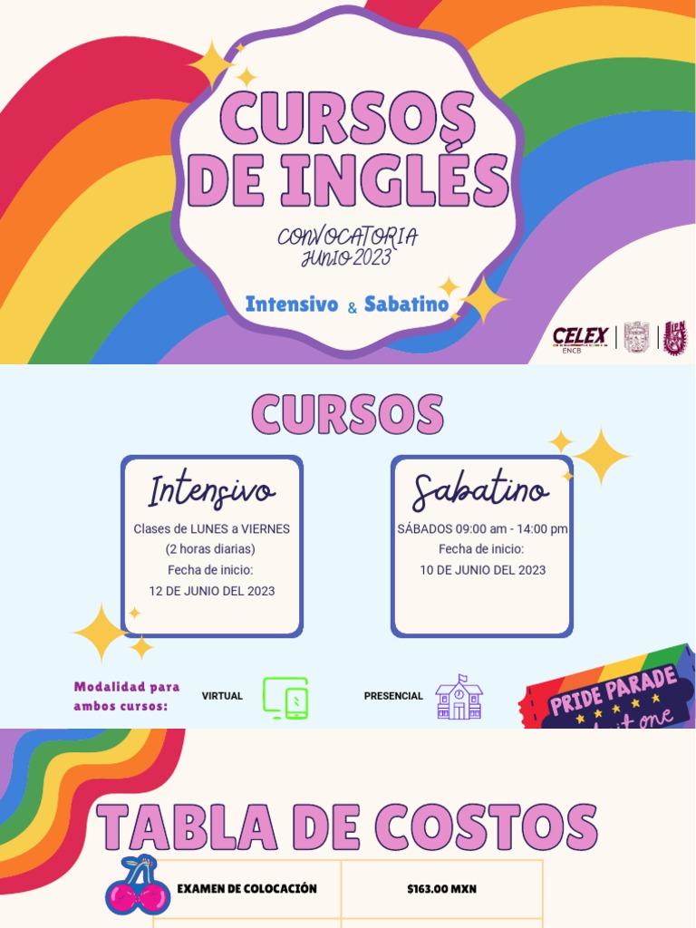 Cursos Inglés IPN Junio 2023 | PDF