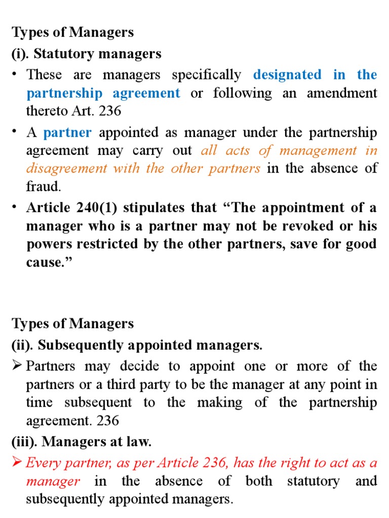 General-Types of Managers | PDF