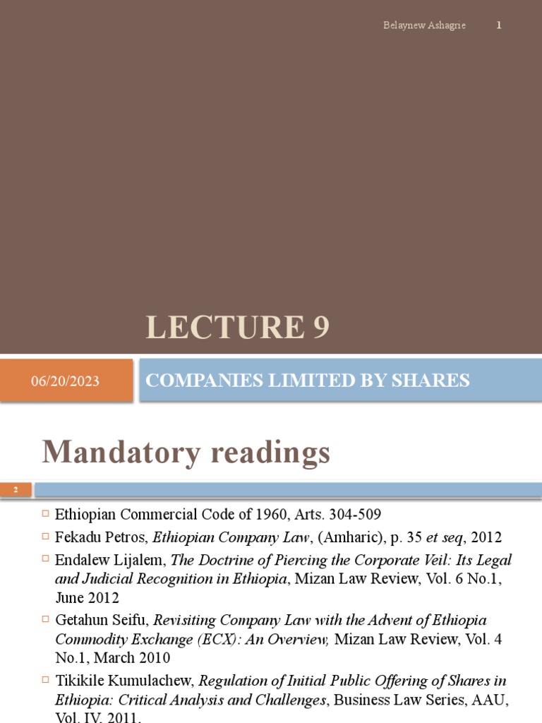 Company | PDF | Piercing The Corporate Veil | Bearer Instrument