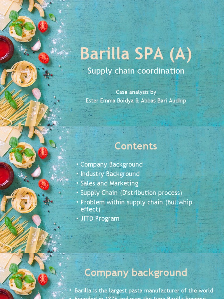 Barilla SPA Case - GBUS 816 | PDF