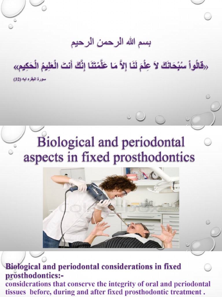 Biological and Periodontal Aspect in Fixed Prosthodontics | PDF