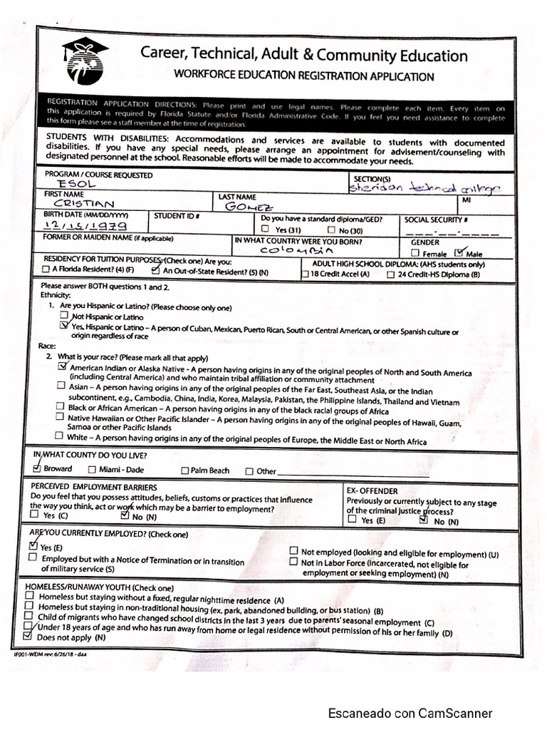 Application Esol Cristian Gómez | PDF