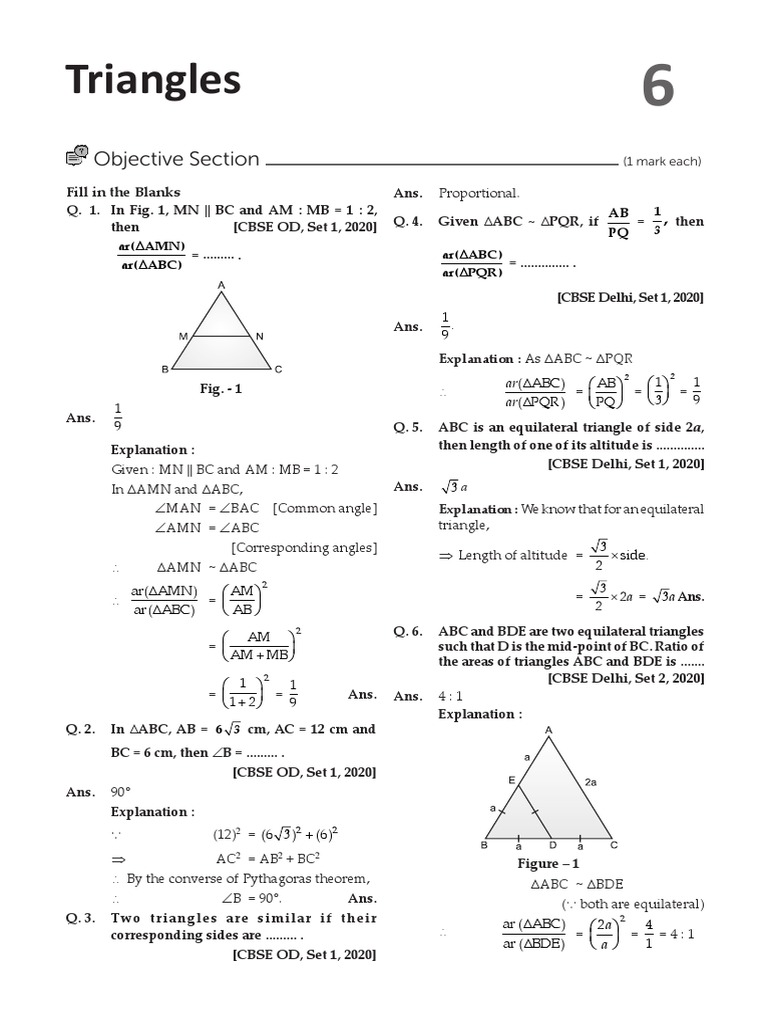Triangles | PDF | Triangle | Area
