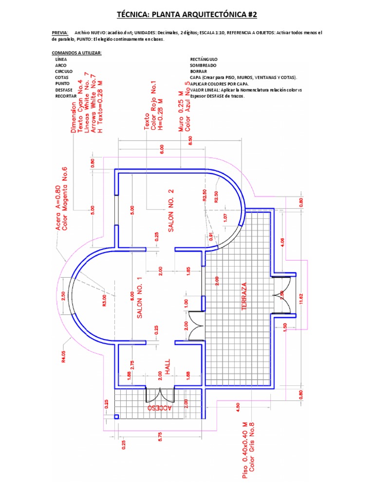 Técnica - Planta Arquitectónica 2 | PDF