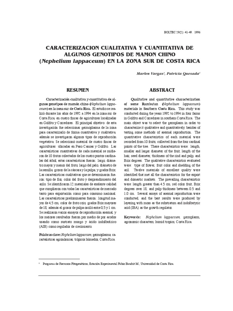 Caracterización de genotipos de mamón | PDF | Injerto | Arboles