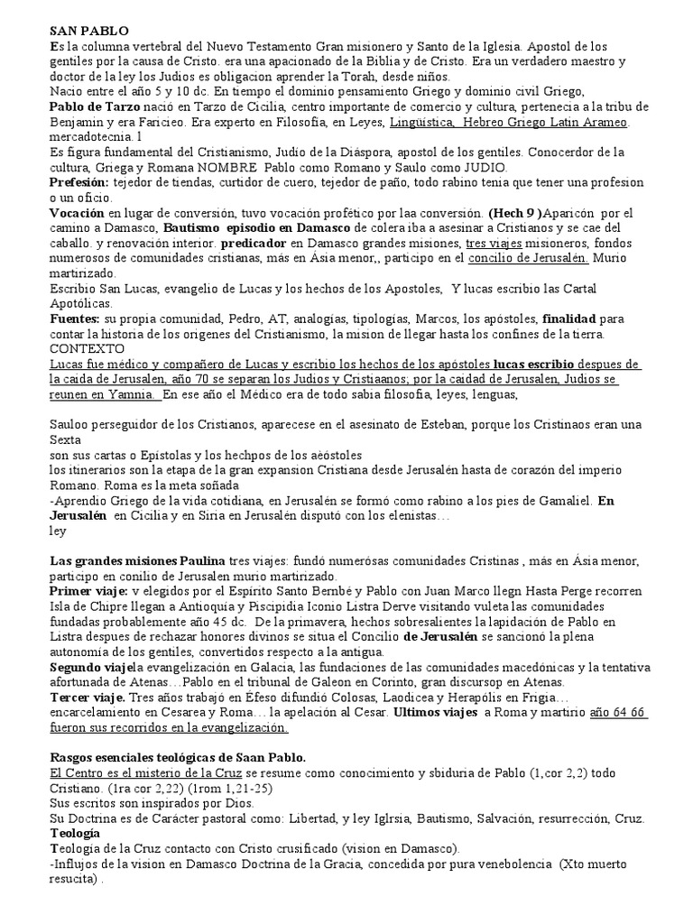 San Pablo | PDF | Pablo el apóstol | Cristo (título)