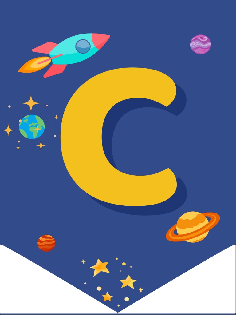 Banderín Cumpleaños Astronauta Niño Planetas Azul | PDF