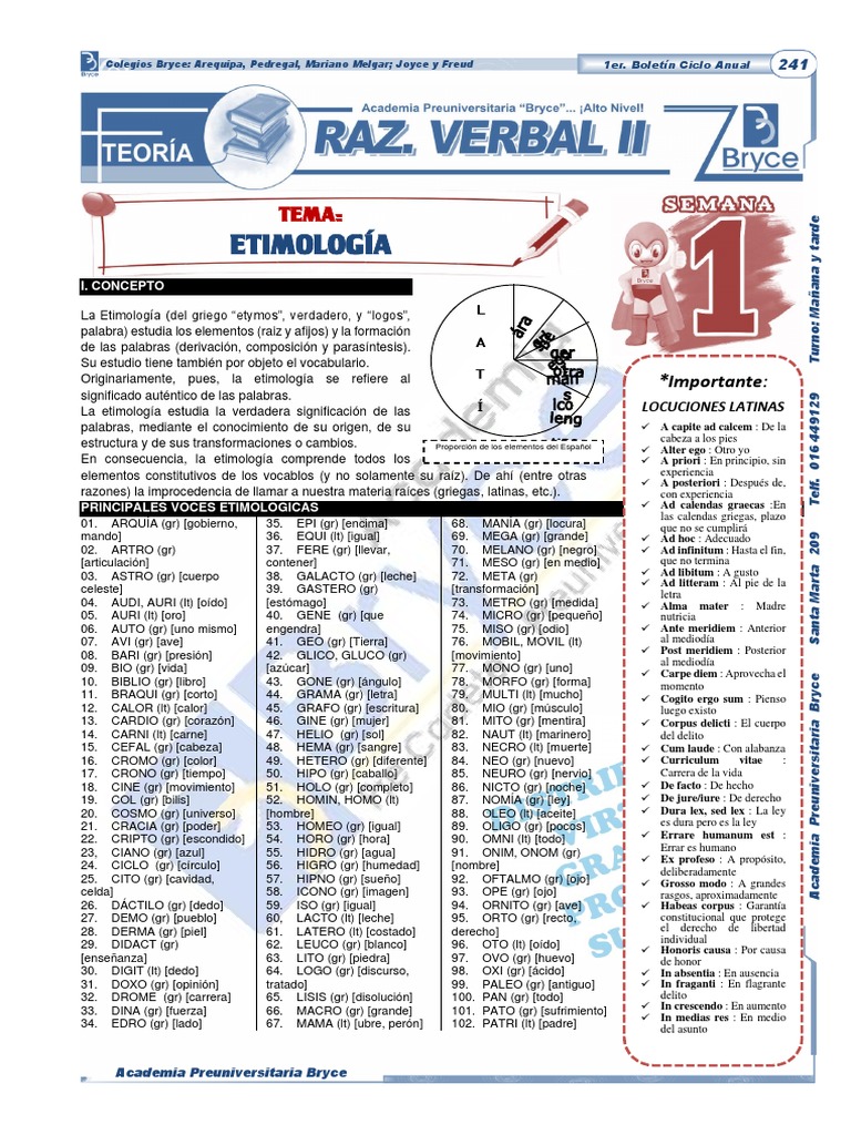 Raz. Verbal II Guía Anual 1 2024 - 1 | PDF