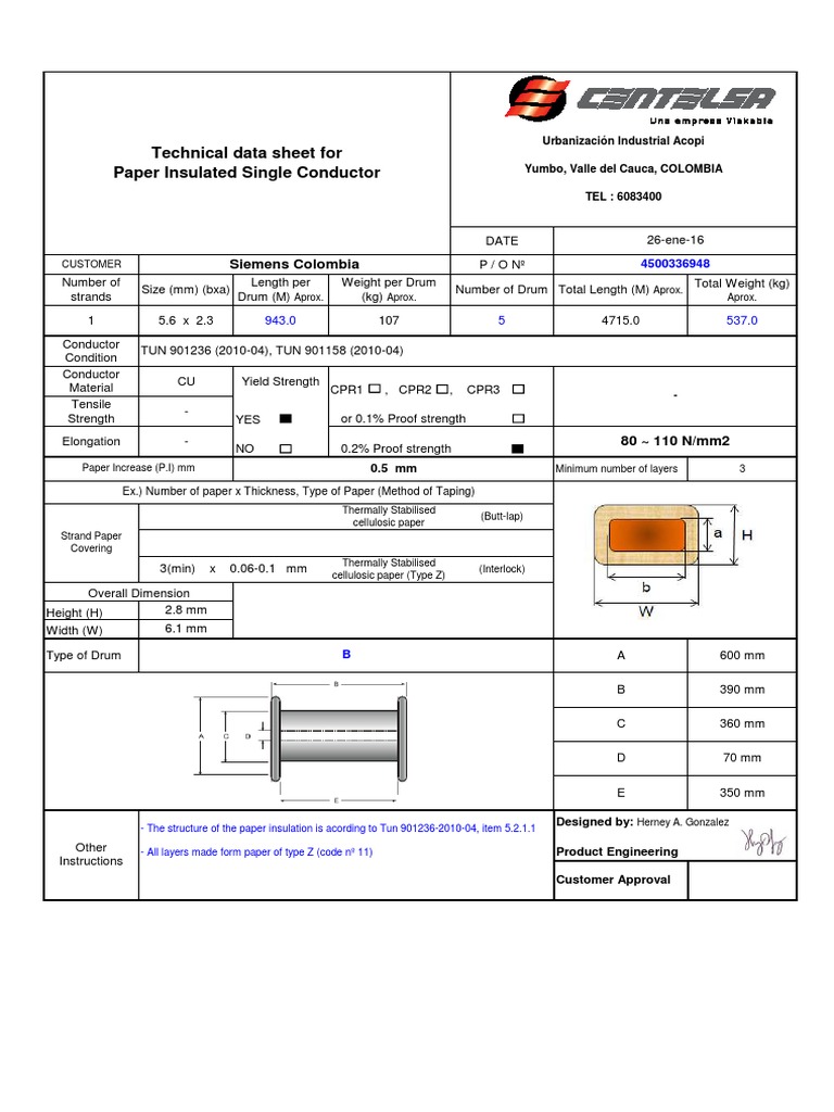 Im-014-16 Siemens 4500336948 (Col) | PDF | Paper | Thermal Insulation