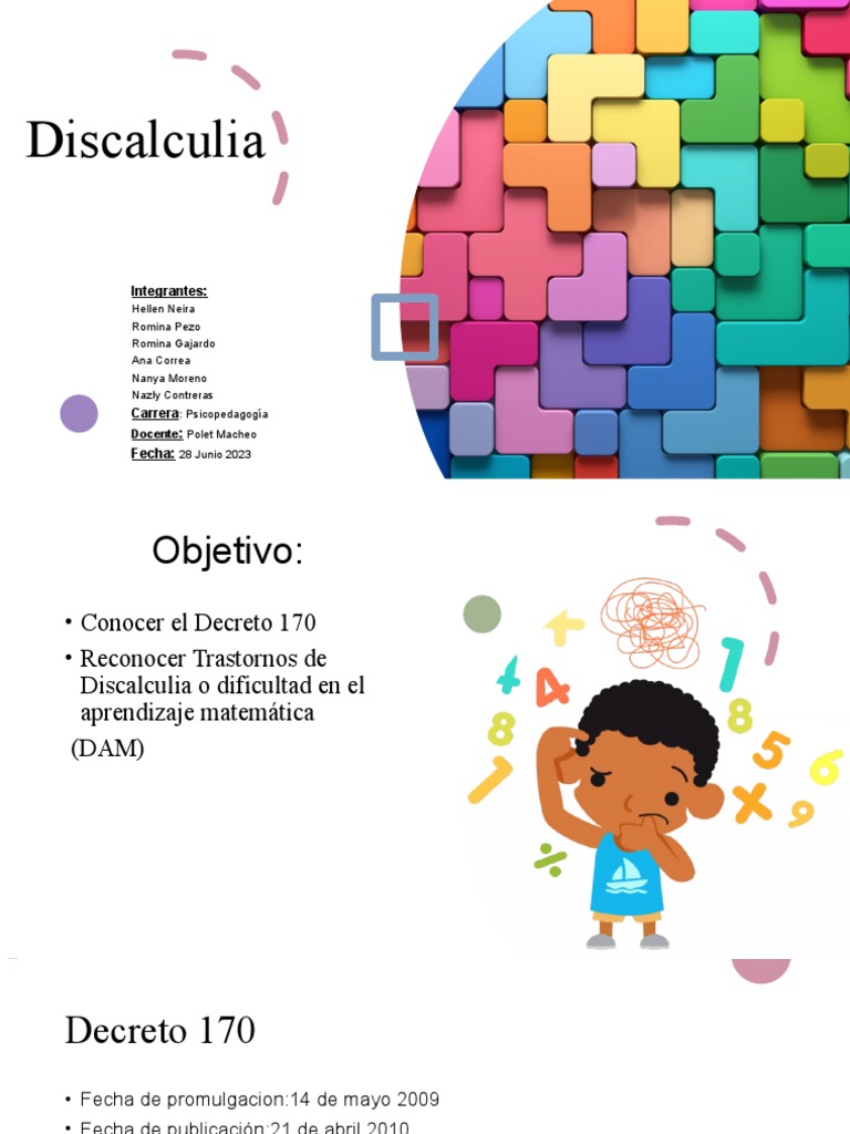 Discalculia | PDF | Aprendizaje | Desorden hiperactivo y deficit de ...