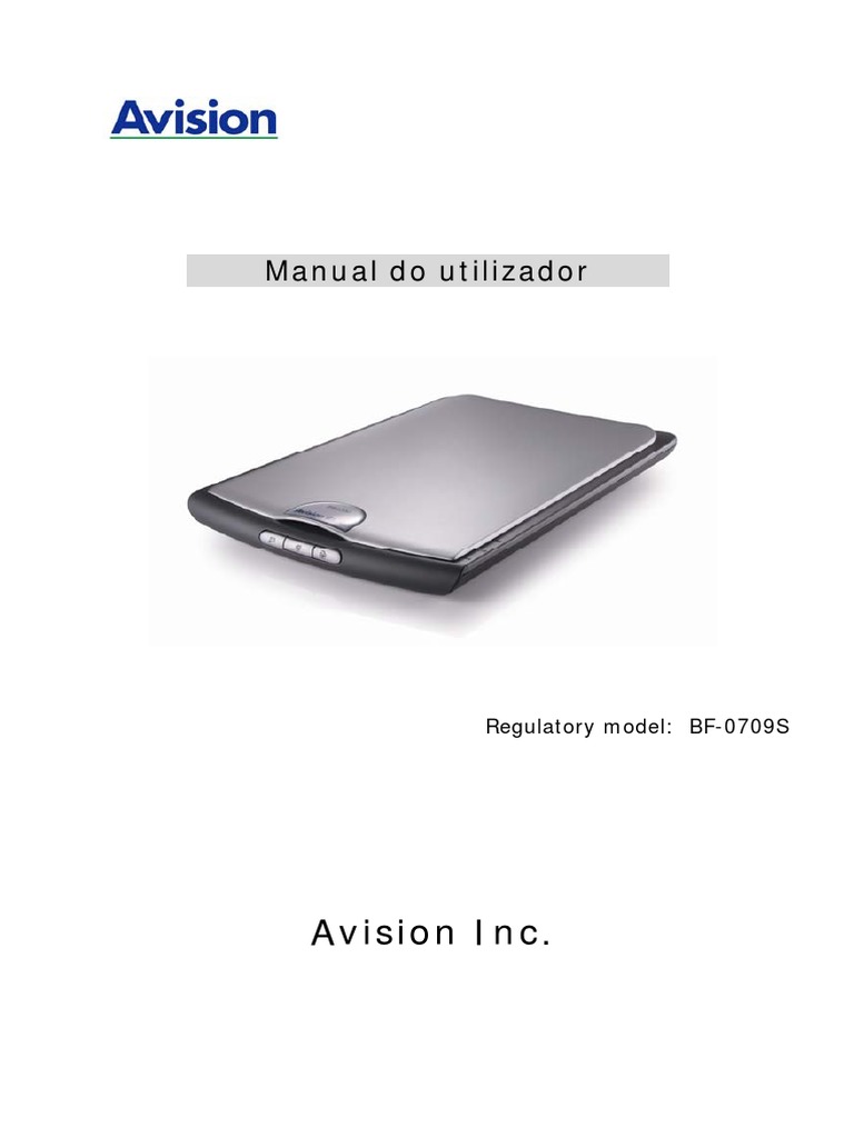 Manual do Usuário do Scanner Avision | PDF | Janela (informática ...