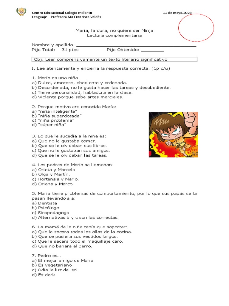 Evaluación de "María, la dura" | PDF | Salud y bienestar