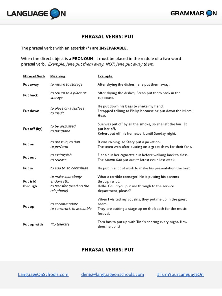 Phrasel Verbs | PDF | Linguistic Morphology | Linguistic Typology