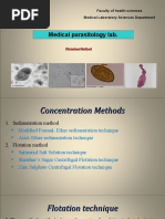 Stool Concentration Method | PDF | Human Feces | Staining