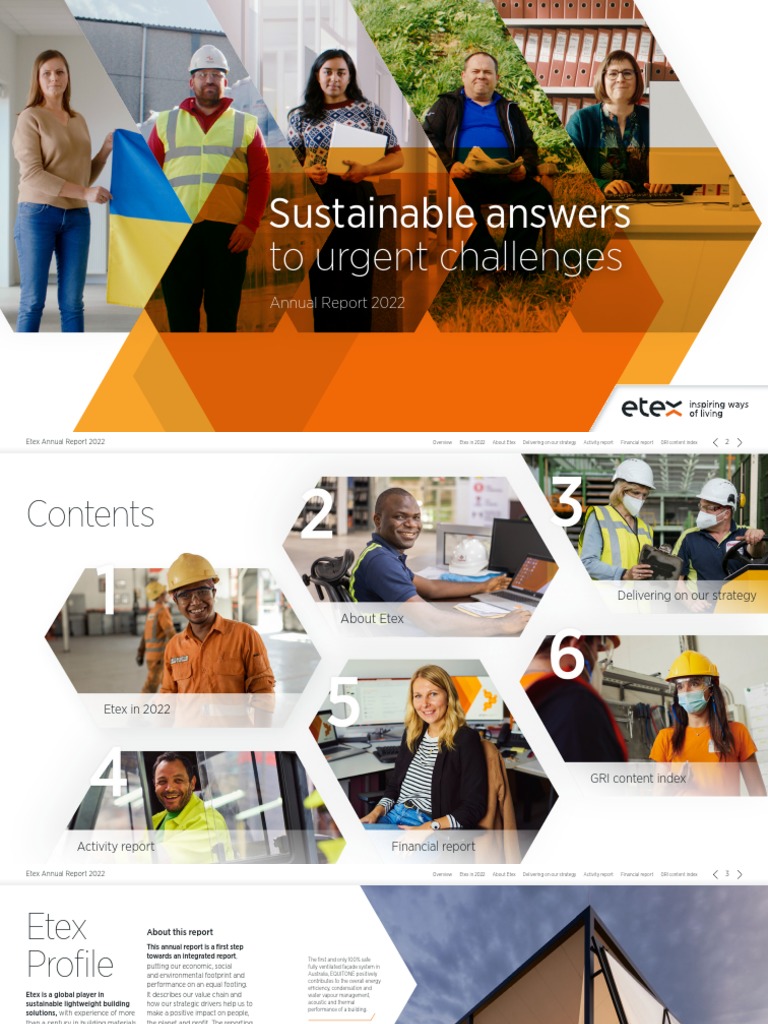 Etex Annual Report 2022 | PDF | Sustainability | Financial Statement