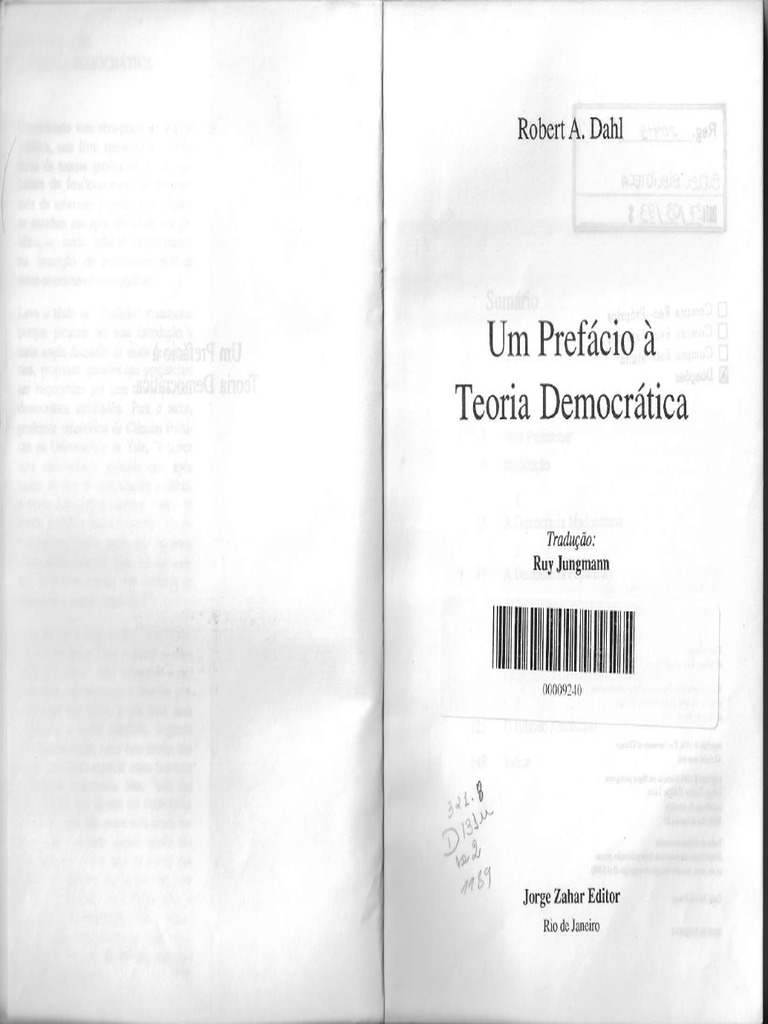 Um Prefacio A Teoria Democratica | PDF