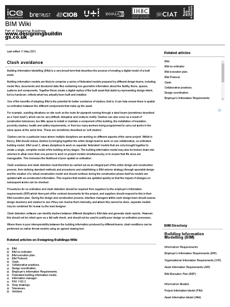 Clash Avoidance - Designing Buildings | PDF | Building Information ...