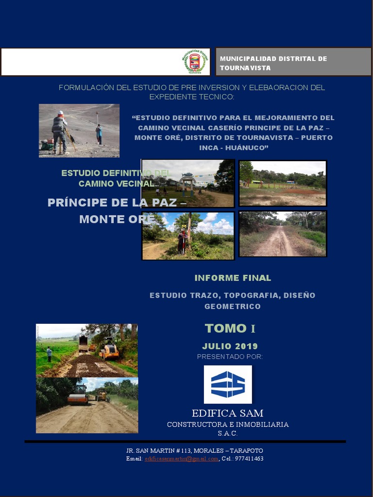 Informe Final Monte Oré | PDF | Curva | La carretera Informe Final Monte Oré | PDF | Curva | La carretera