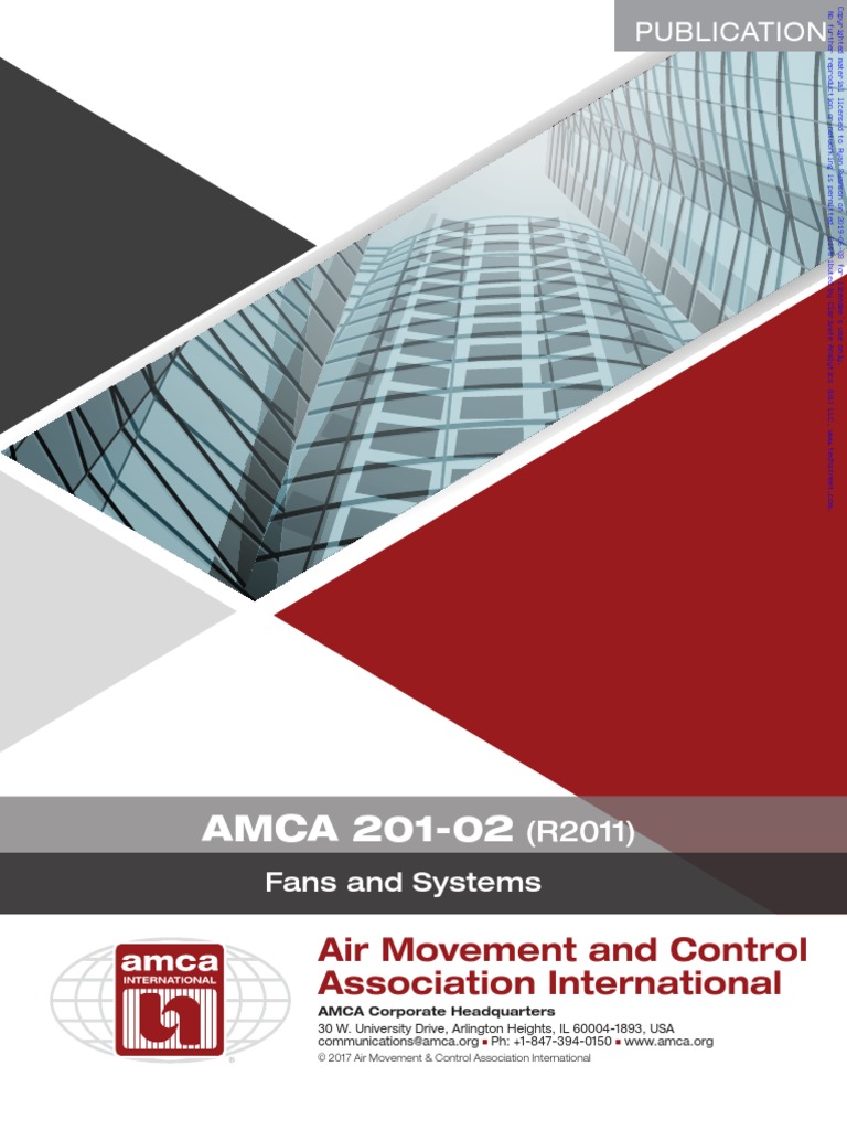 Air Movement & Control Association (AMCA) - AMCA 201-02 (R2011) Fans ...