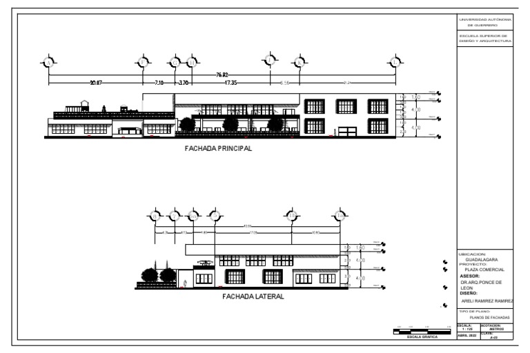 Planos de Fachadas | PDF