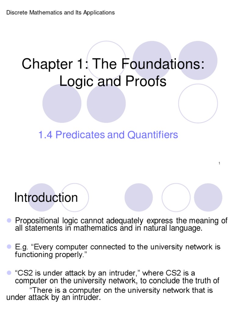 Chapter-1.4 | PDF | First Order Logic | Theoretical Computer Science