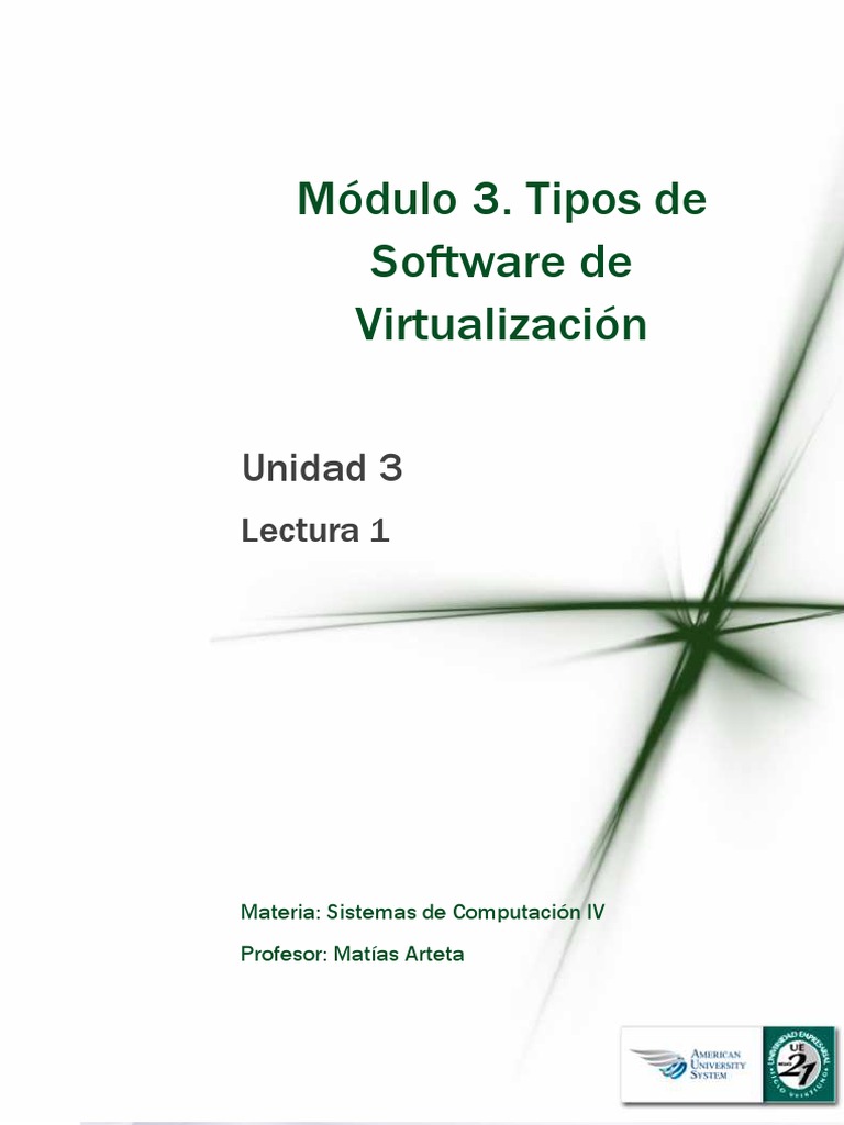 4. Manual - Tipos de Software para Virtualización | PDF