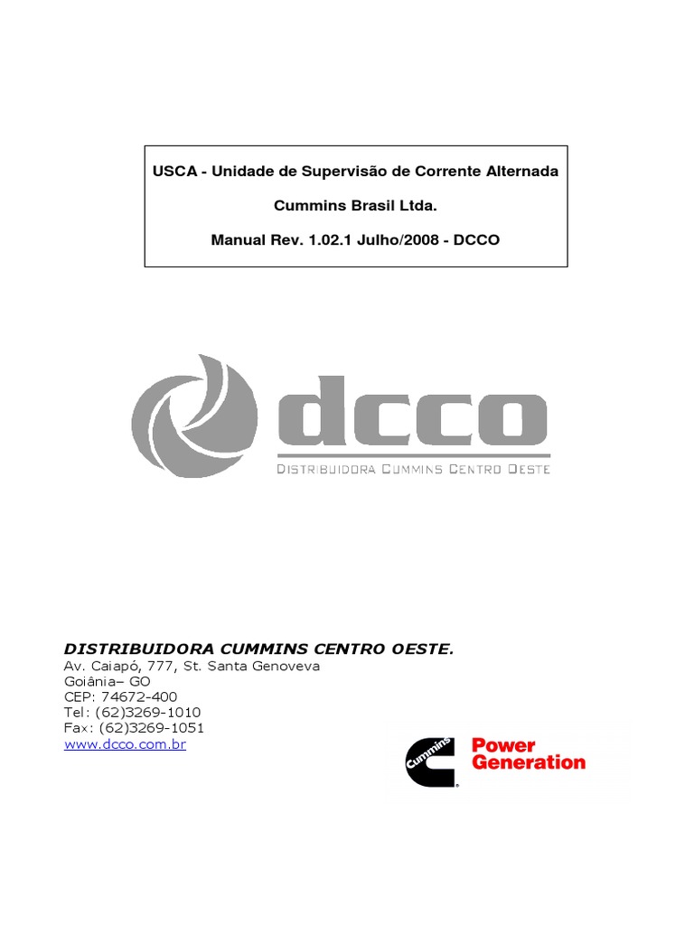 Manual USCA CUMMINS - DCCO | PDF