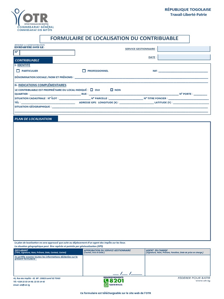 Formulaire-de-Localisation-du-Contribuable_etax_v4.0 | PDF