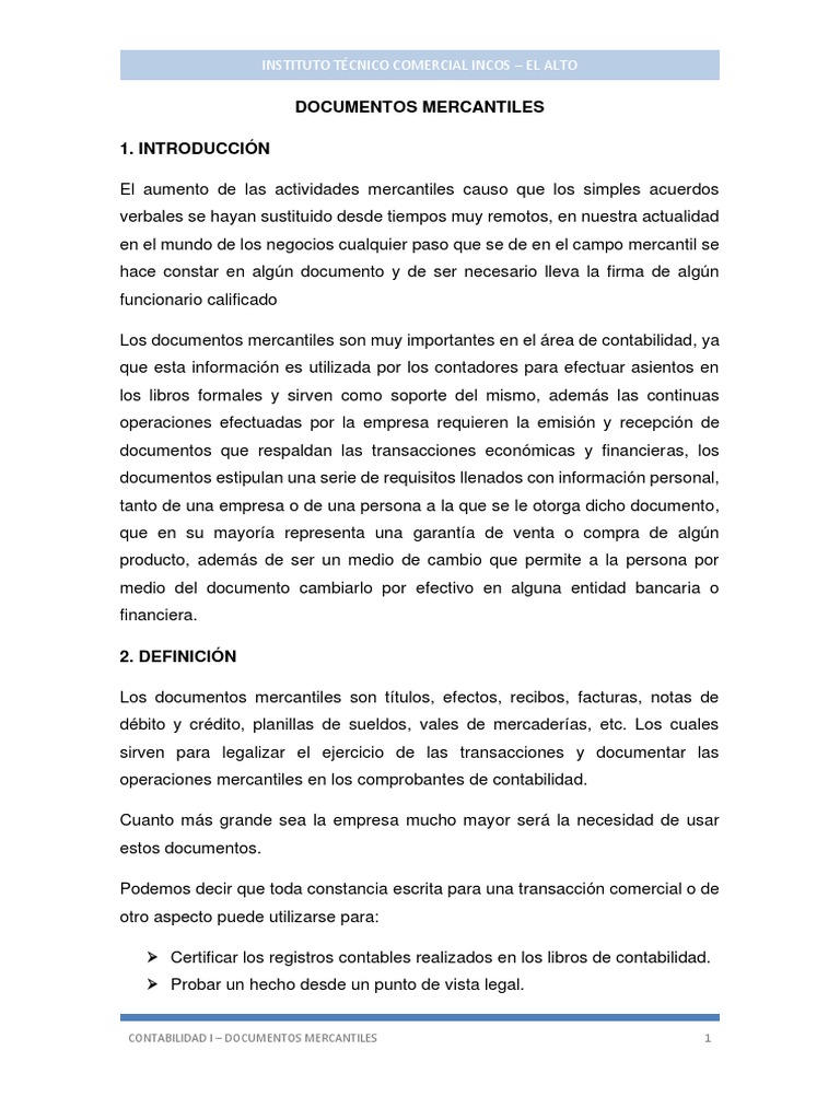 Documentos mercantiles final pdf (1) | PDF | Cheque | Contabilidad