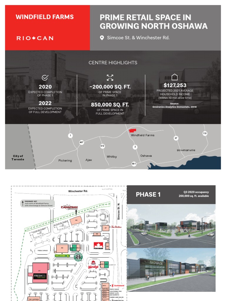Riocan Windfields Site Plan | PDF