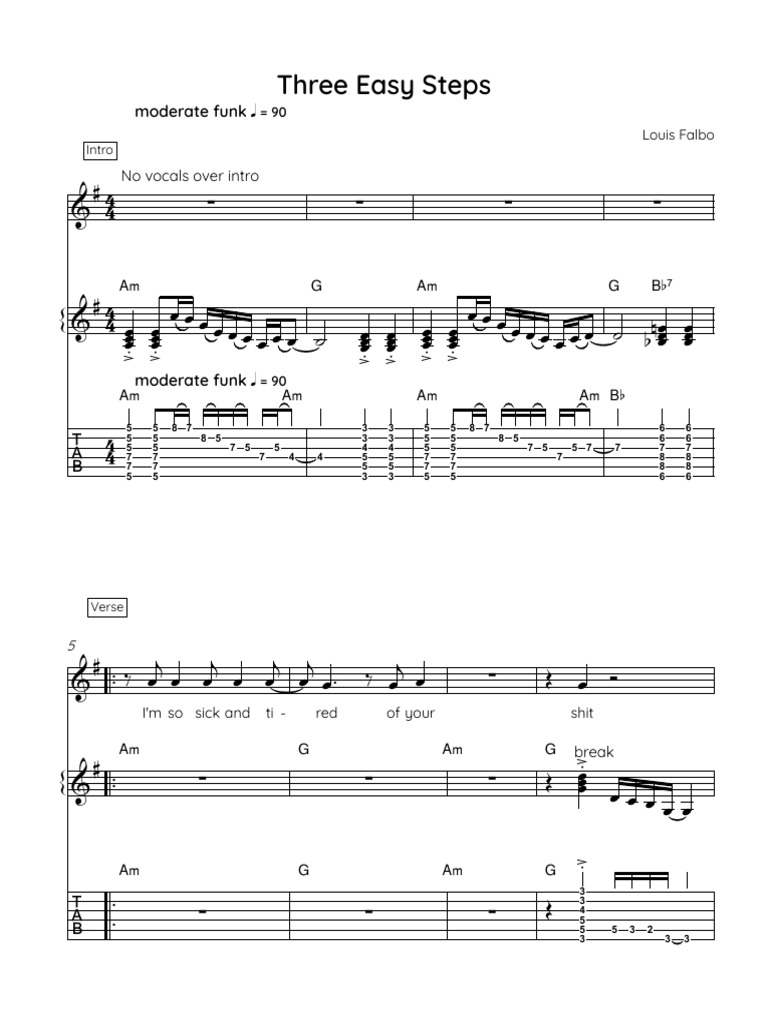 Three Easy Steps - Full Score | PDF