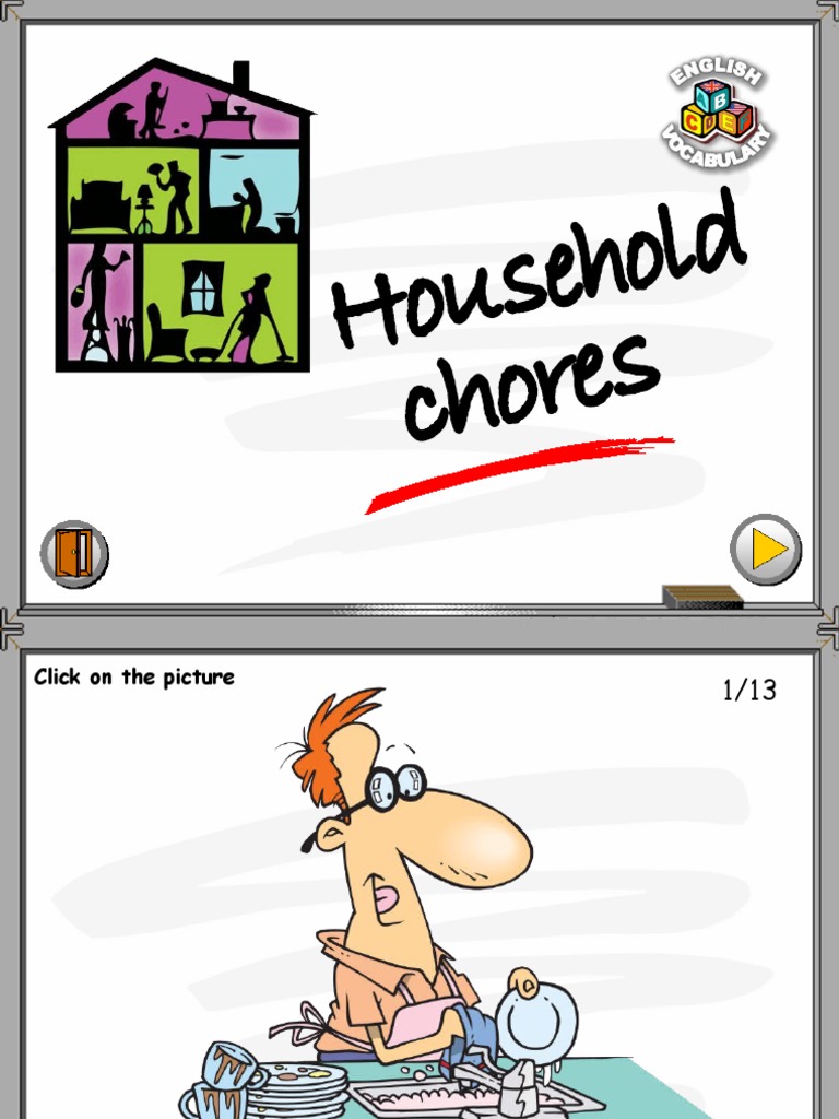 Herber - Household-Chores-Ppt-Flashcards-Fun-Activities-Games-Games ...