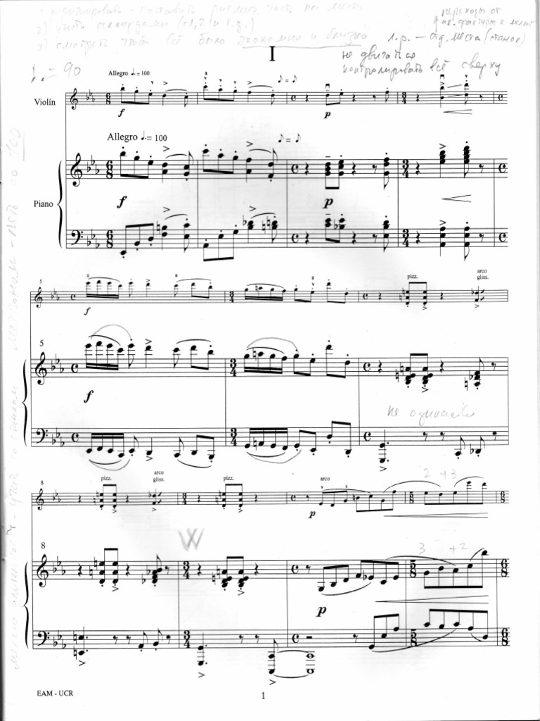 Eddie Mora Miniaturas For Violin y Piano | PDF