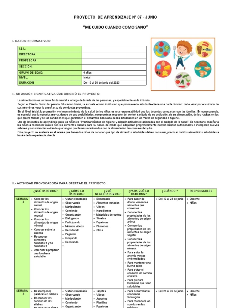 4_AÑOS_-_PROYECTO_DE_APRENDIZAJE_N°07 | PDF