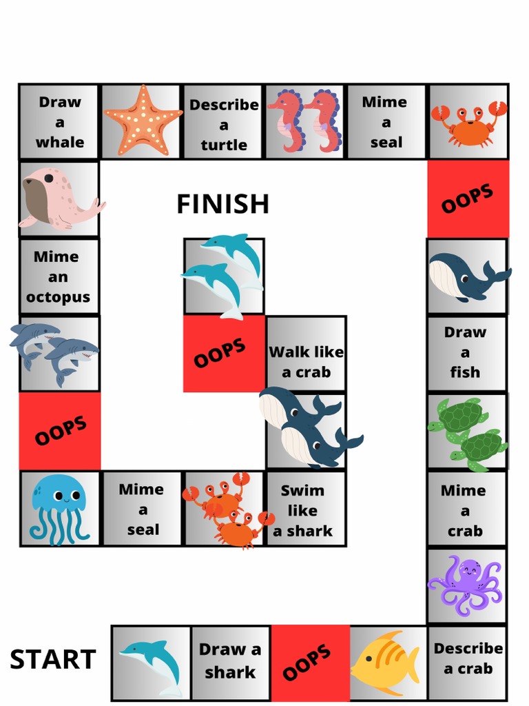 Board Game Sea Animals | PDF