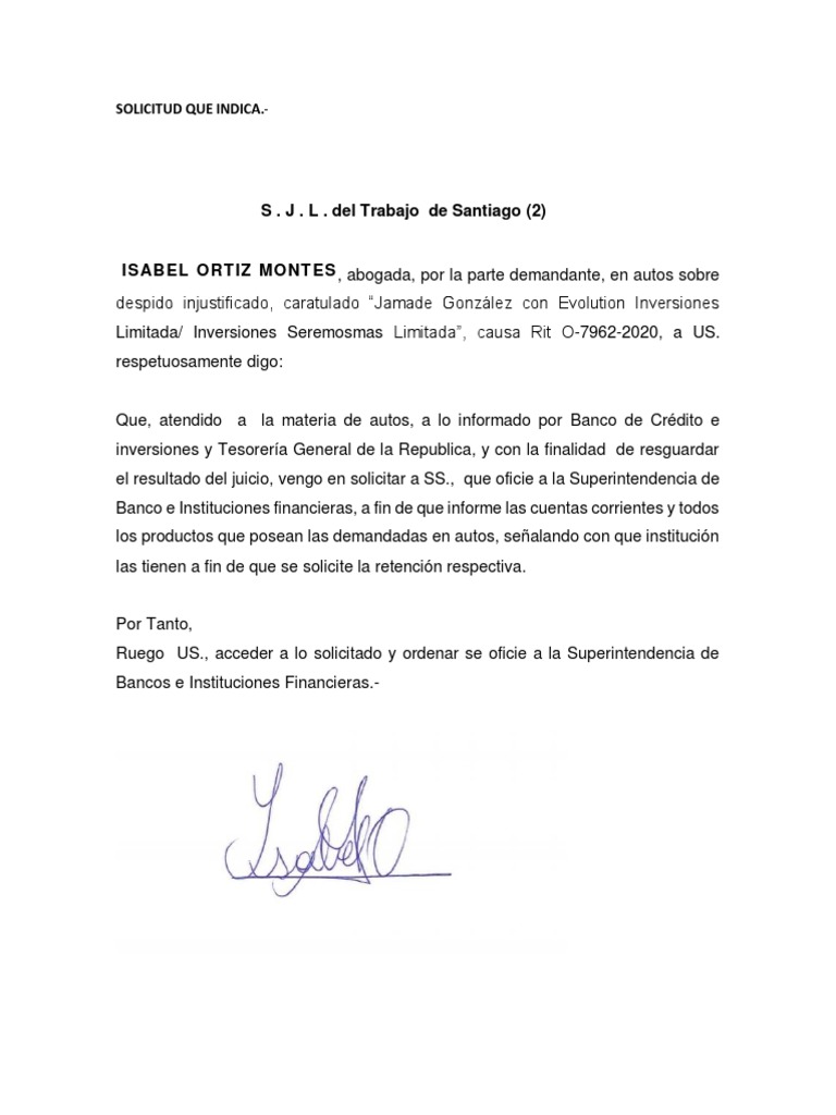 Solicita Oficio | PDF